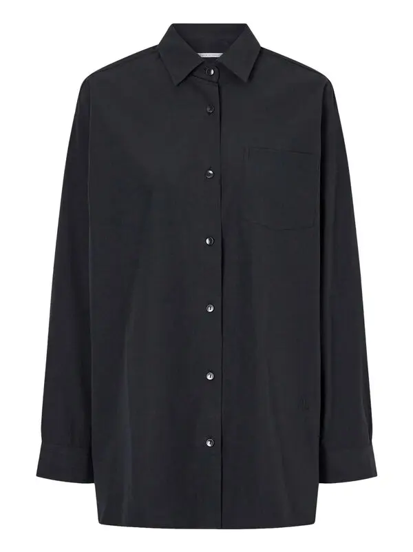 Maria Mcmanus Organic Cotton-sateen Shirt - Black