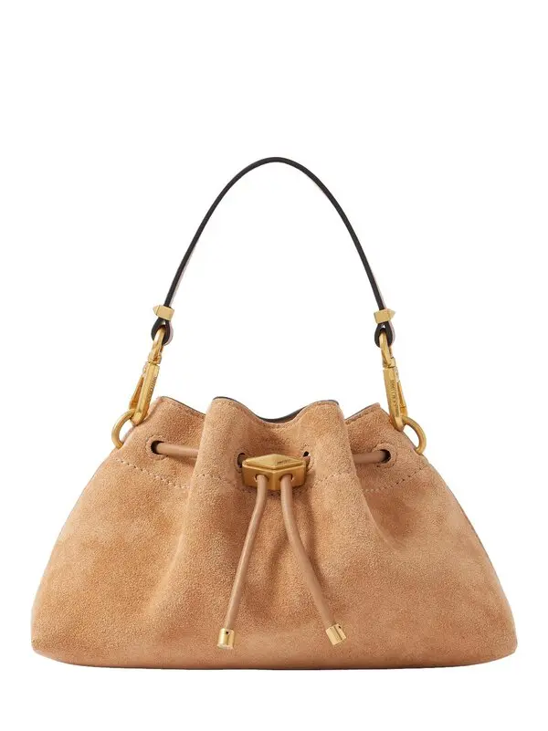 JIMMY CHOO Cinch Small Bucket Bag - Brown