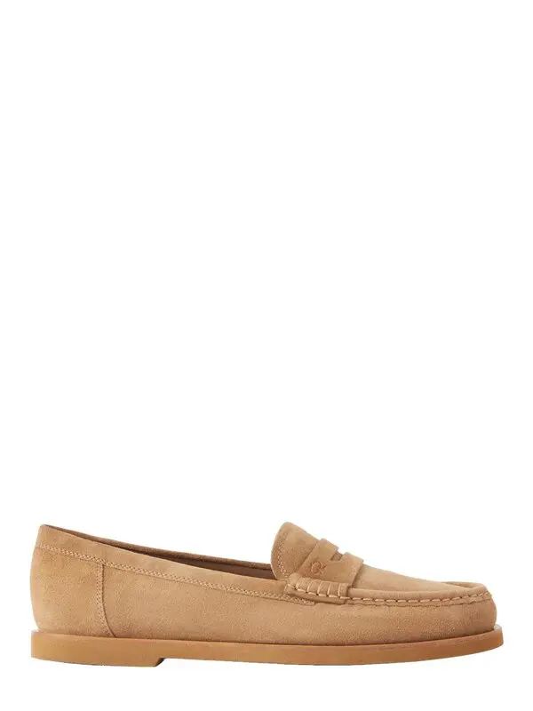 GIANVITO ROSSI Suede Loafers - Brown