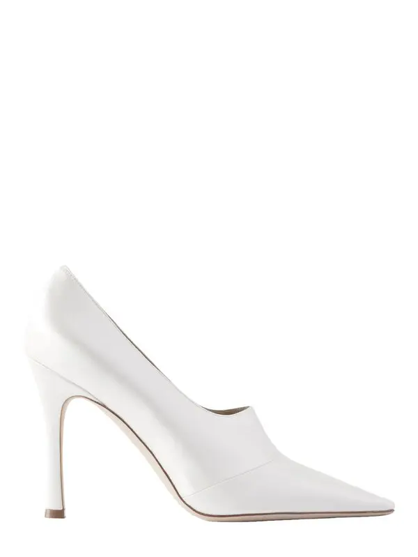 DANIELLE FRANKEL Ida Satin Pumps - Ivory