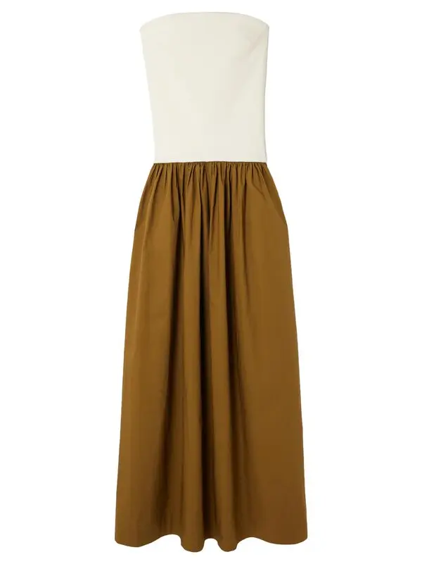 ESSE STUDIOS Duo Strapless Maxi Dress - Neutrals