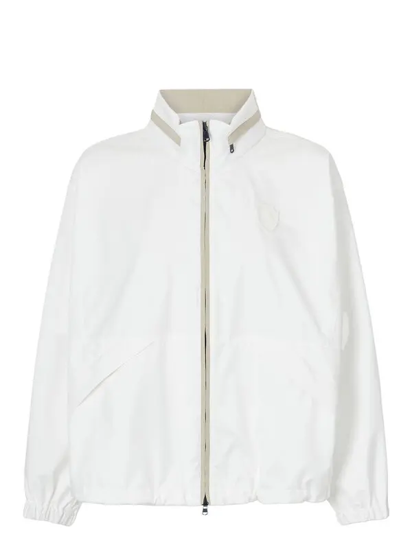 Brunello Cucinelli Appliquéd Shell Jacket - White