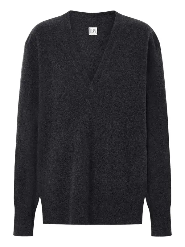 TOTEME Garderob Cashmere Sweater - Gray