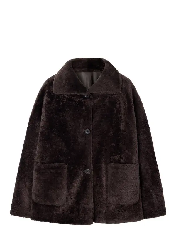 ARMA Isabella Reversible Shearling Jacket - Brown