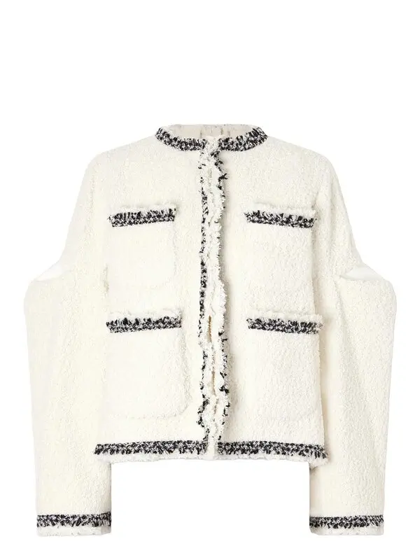 Sacai Tweed Jacket - Neutrals