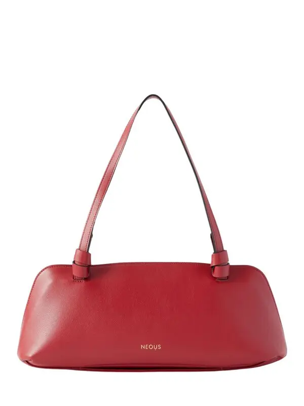 NEOUS Aries East West Leather Tote - Red