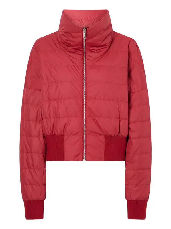 Rick Owens Moncler Appliquéd Quilted Shell Down Jacket - Red