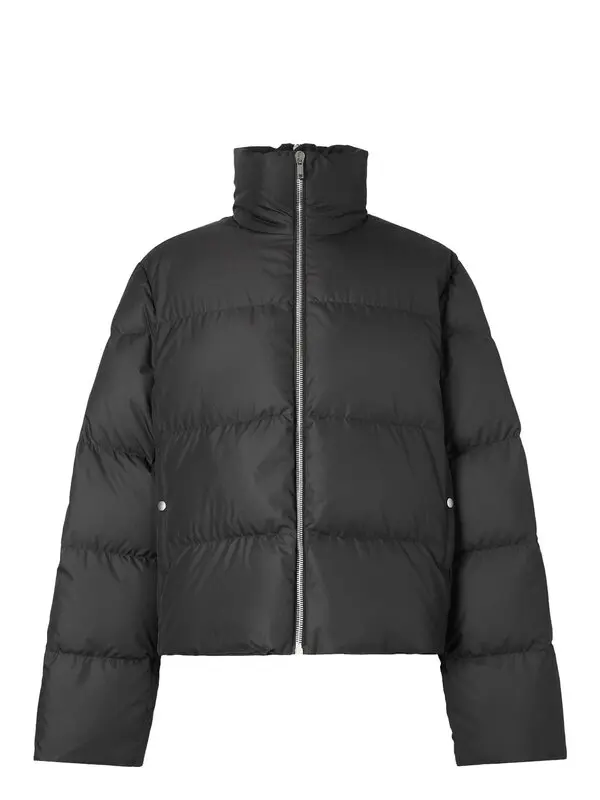 Rick Owens Moncler Quilted Shell Down Jacket - Black