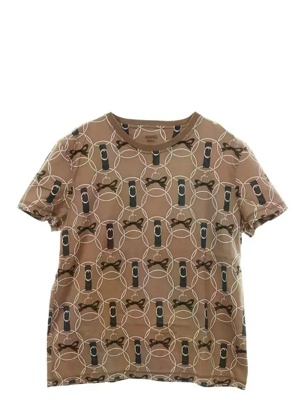 Hermès 10s Printed T-shirt - Brown