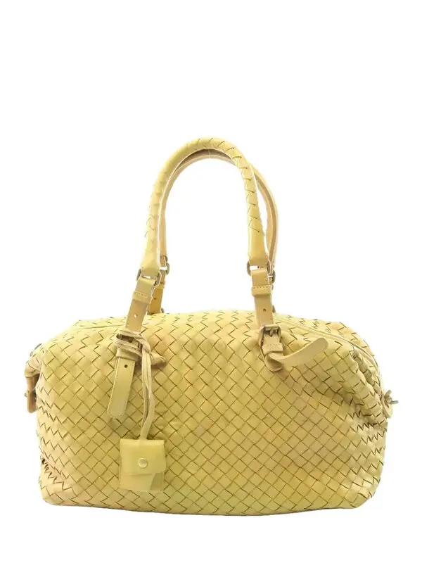 Bottega Veneta Intrecciato Leather Tote Bag - Yellow