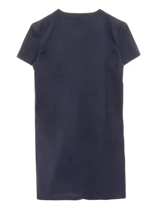 Hermès Crew-neck T-shirt Dress - Blue