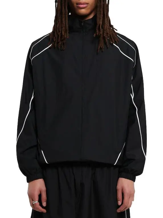 JADED LONDON Regular Fit Ripstop Track Jacket - Black