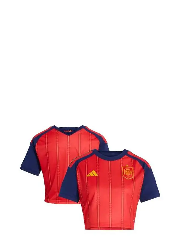 Adidas Spain National Team Fifa X World Cup 2026 Home Cropped Replica Jersey - Red