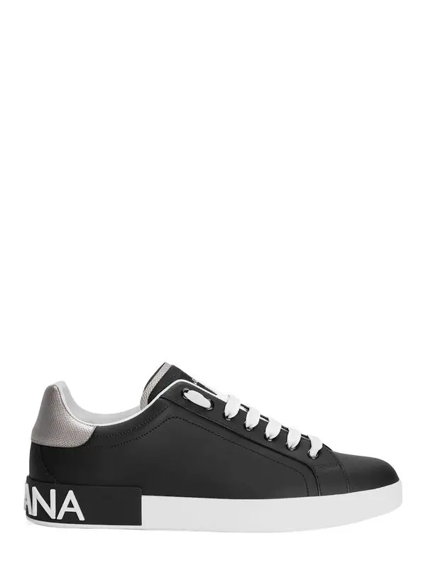 Dolce & Gabbana Portofino Sneaker - Black/silver
