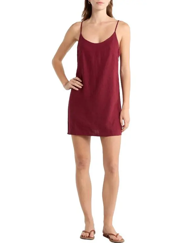 BILLABONG Summer Love Mini Dress - Red Dahlia