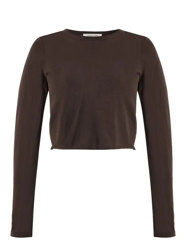 SLVRLAKE Cotton Baby Tee - Brown