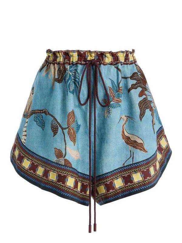 ALEMAIS Georgie Linen Shorts - Multi