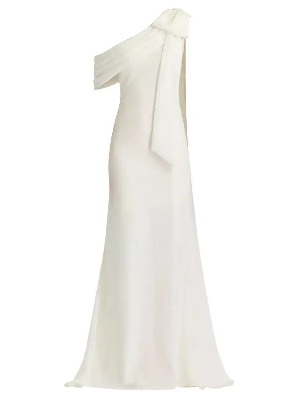 Tadashi Shoji One-shoulder Maxi Dress - White