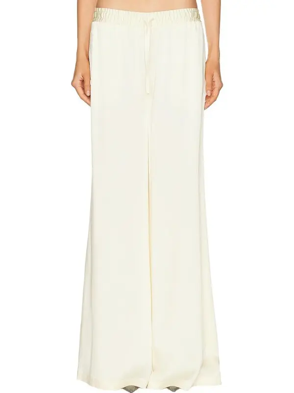 Stella McCartney Satin Trouser - Buttermilk