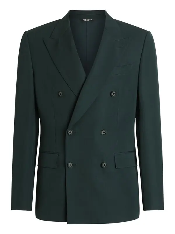 Dolce & Gabbana Double-breasted Wool Jacket - Green