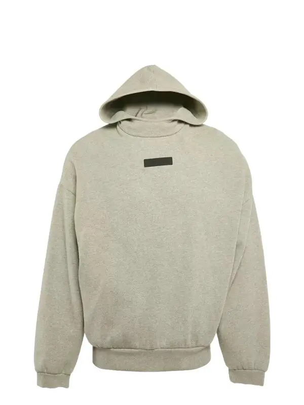 Fear Of God Logo-patch Hoodie - Grey