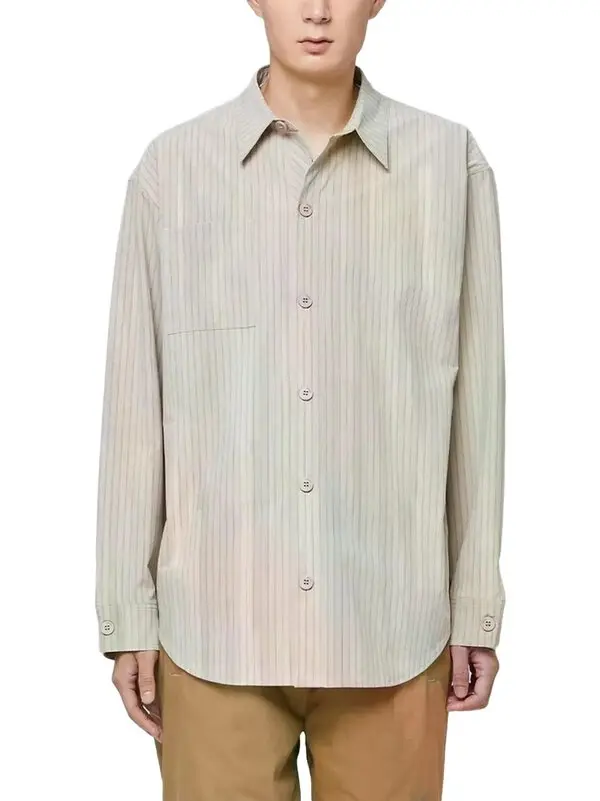 OFF DUTY Pinstripe Shirt - Brown