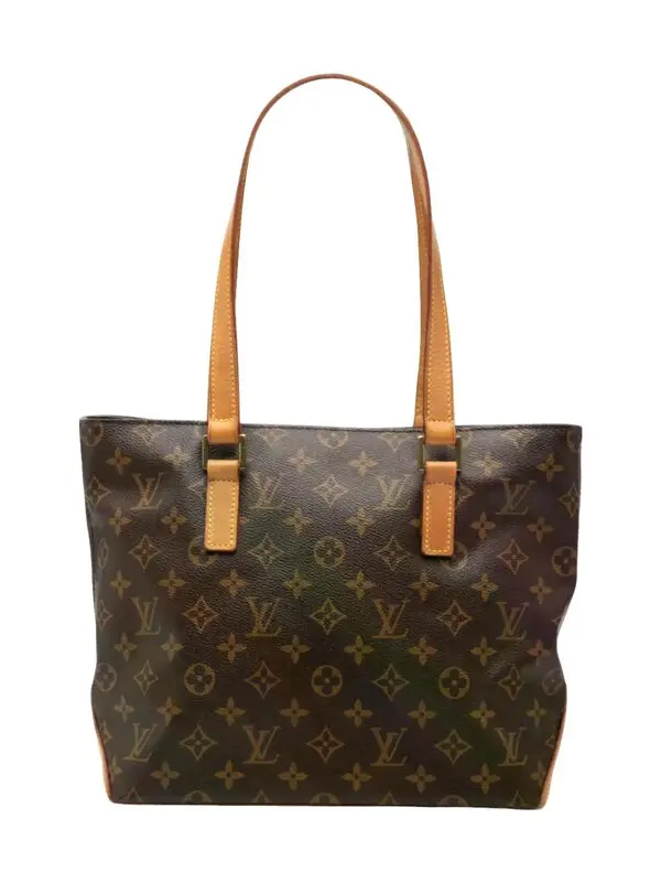 LOUIS VUITTON 2004 Monogram Cabas Piano Tote Bag - Brown