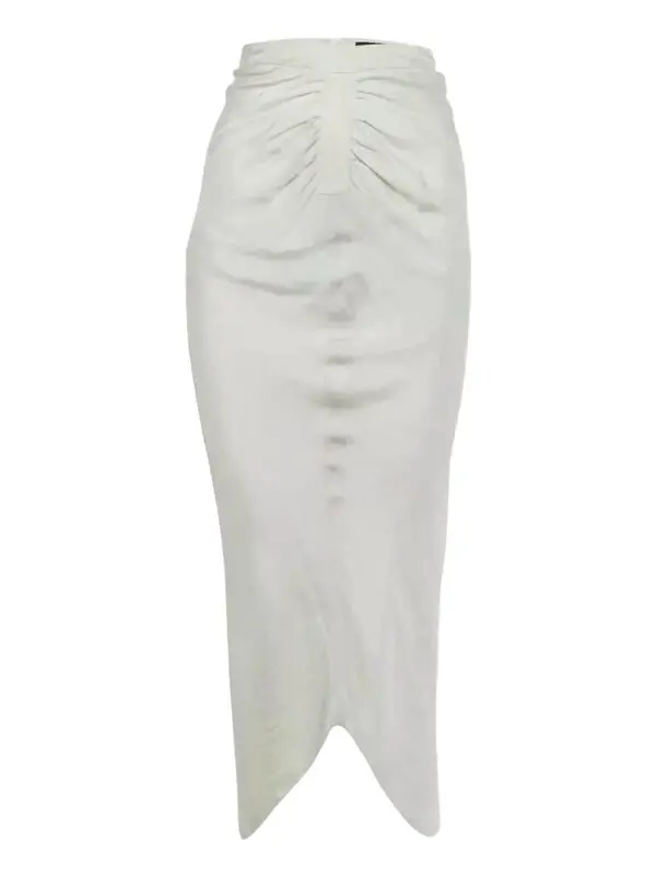 Emporio Armani Draped Asymmetric Skirt - Grey