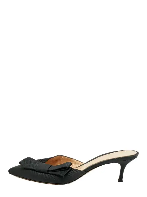 GIANVITO ROSSI Kyoto Bow Mules - Black
