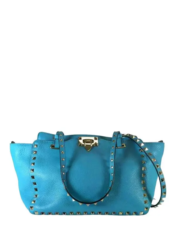 Valentino Garavani Rockstud Trapeze Satchel - Blue
