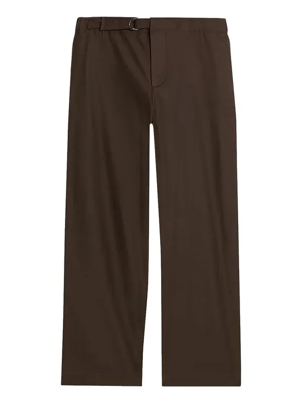 LE17SEPTEMBRE Cotton-blend Twill Pants - Chocolate