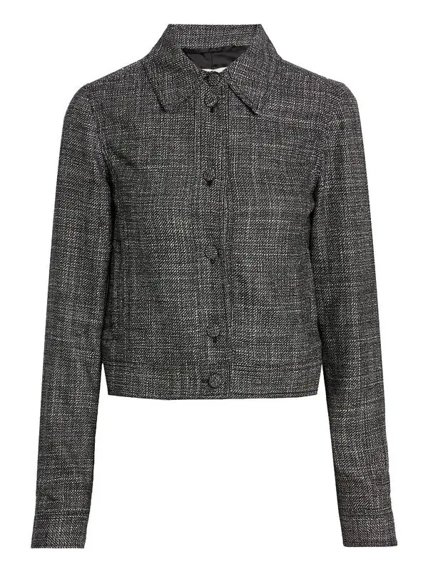 Gabriela Hearst Thereza Wool And Silk-blend Tweed Jacket - Black