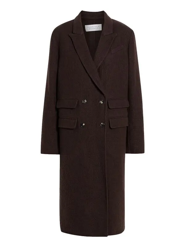 Gabriela Hearst Reed Double-breasted Cashmere Coat - Chocolate
