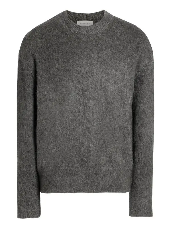 LE17SEPTEMBRE Brushed Knitted Sweater - Charcoal