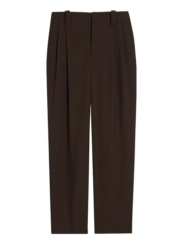 Marni Wool Straight-leg Pants - Dark Brown