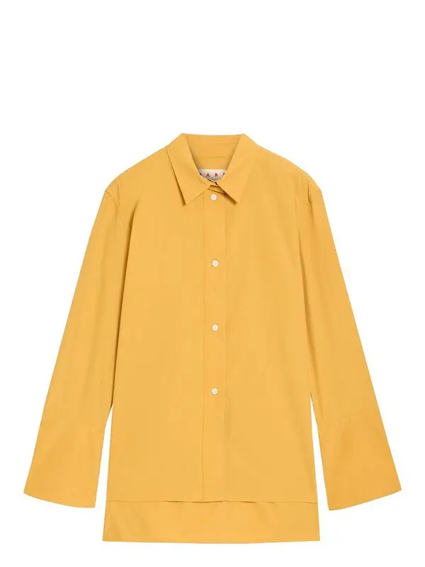 Marni Cotton-poplin Shirt - Saffron