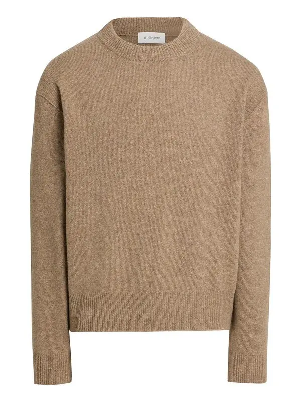 LE17SEPTEMBRE Wool And Cashmere-blend Sweater - Sand