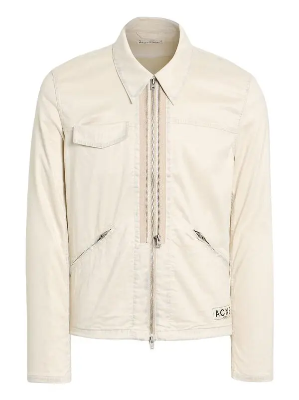 Acne Studios Jacket With Zip Detailing - Beige