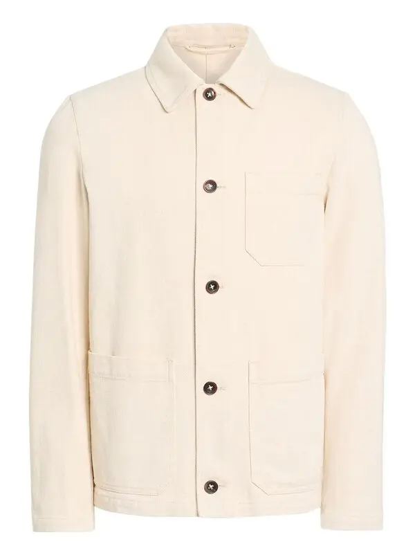 SLOWEAR Montedoro Cotton-gabardine Jacket - Ecru