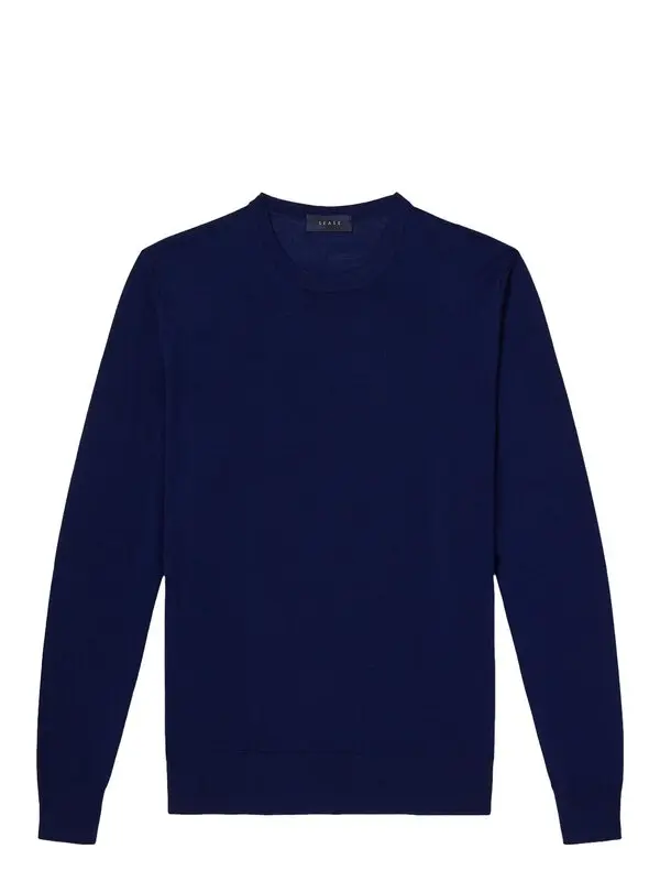 Sease Lasca Wish® Virgin Wool T-shirt - Blue