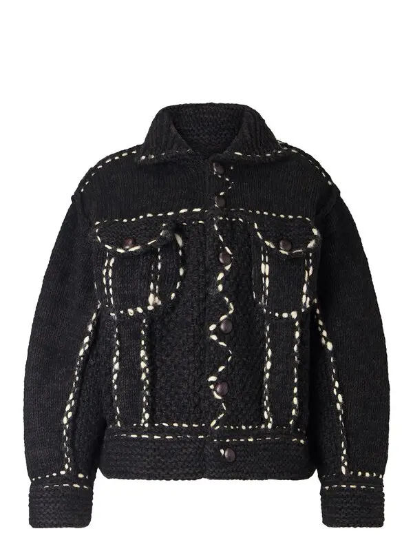 Kapital Embroidered Wool Jacket - Black