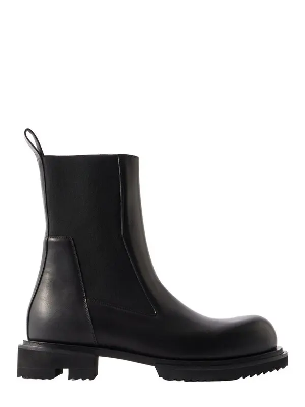 Rick Owens Beatle Gabe Leather Chelsea Boots - Black