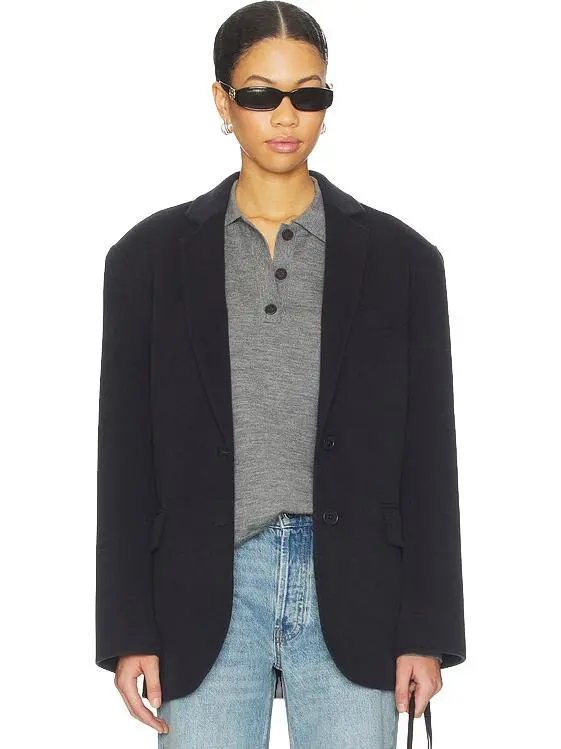 ANINE BING Quinn Blazer - Midnight Blue