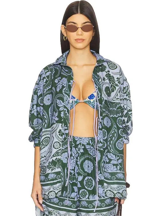 Agua Bendita X Swan Shirt - Blue & Green