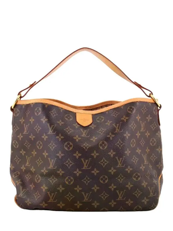 LOUIS VUITTON Delightful Handbag Monogram Canvas Mm Hobo Bag - Brown