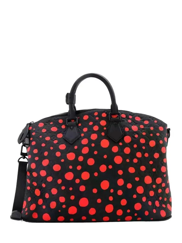 LOUIS VUITTON Yayoi Kusama Infinity Dots Lockit Mm Satchel - Black