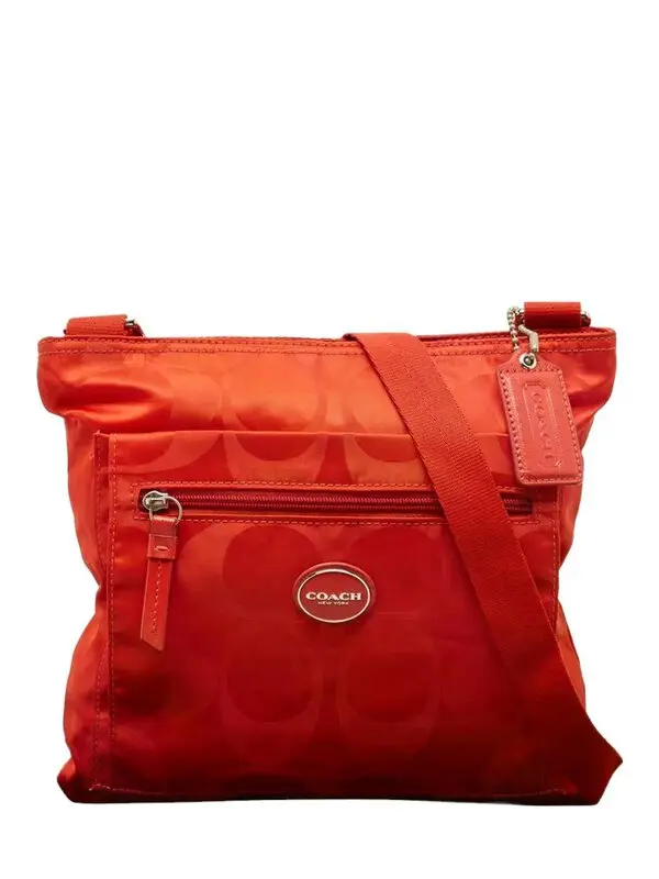 COACH® Signature Cross Body Bag - Orange