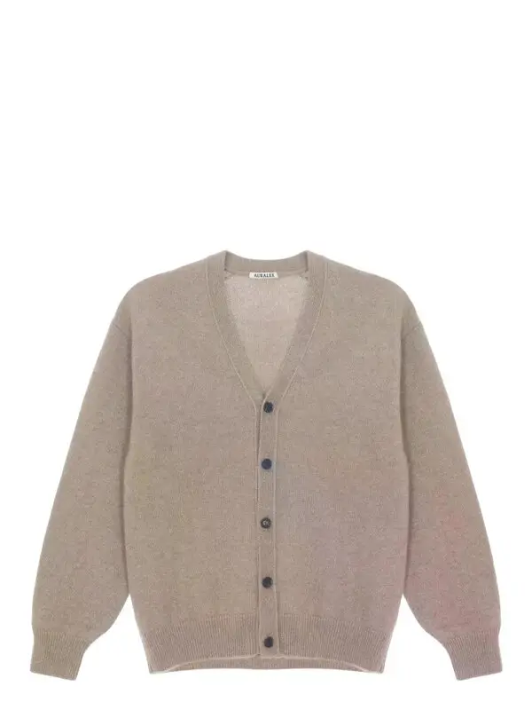 Auralee Cashmere Cardigan - Neutrals