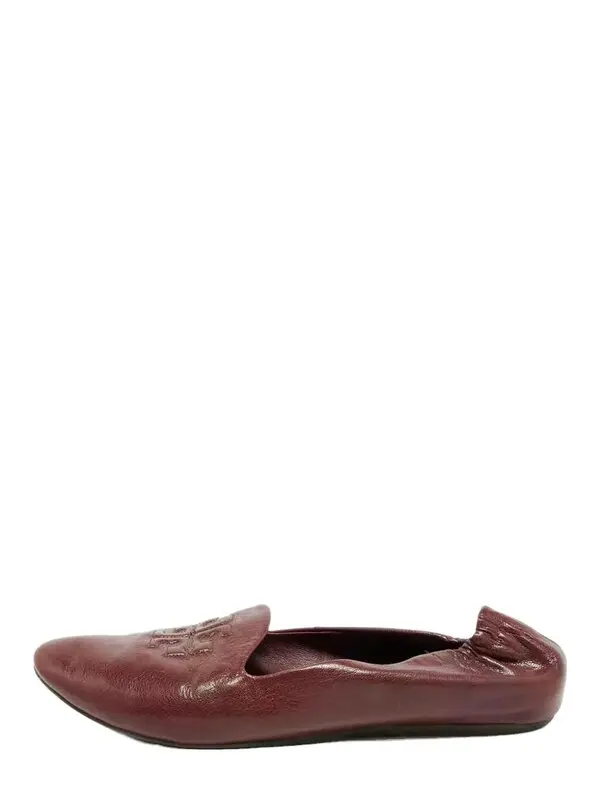 Tory Burch Reva Leather Ballet Flats - Red