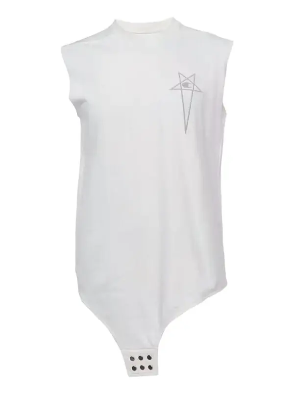 Rick Owens X Champion Star-logo Tank Bodysuit - White